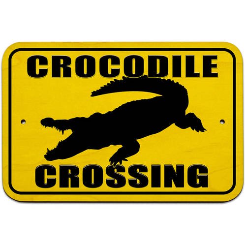 Crocodile Crossing Sign - Walmart.com