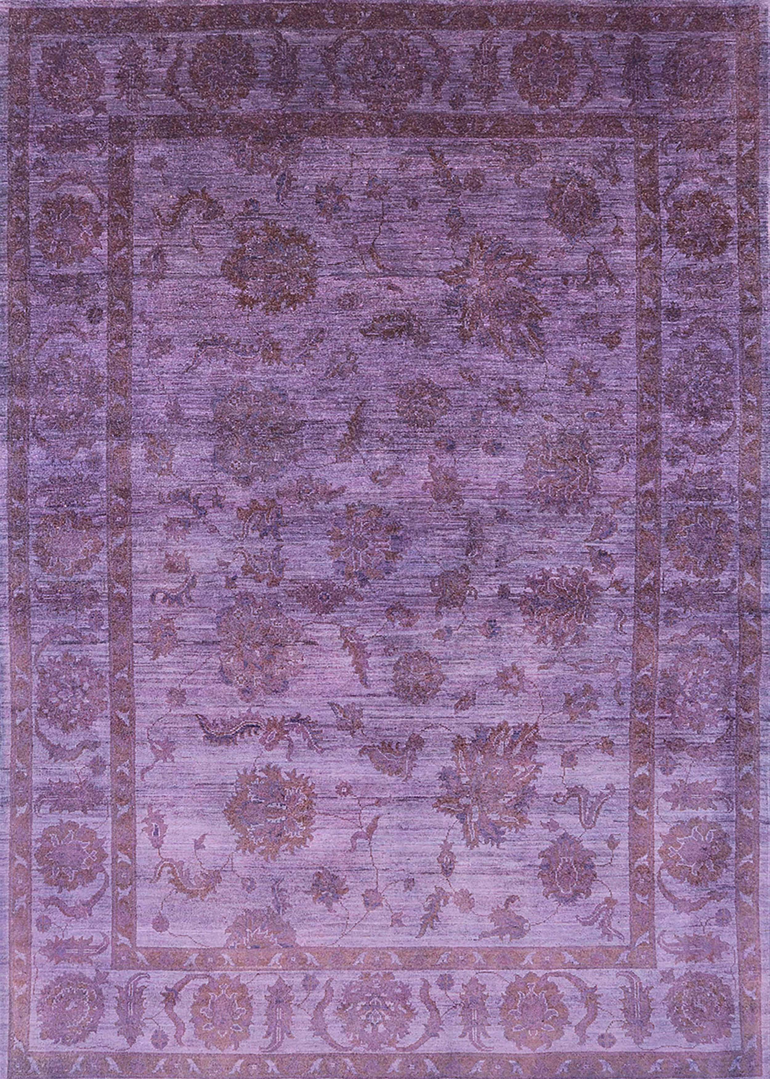 Ahgly Company Indoor Rectangle Mid-Century Modern Rich Lilac Purple ...