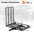 Costway 500lbs Wheelchair Vehicle Trailer Hitch Carrier, Handicap ...