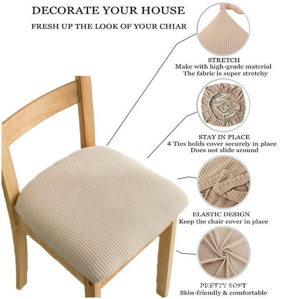 Chair Seat Cover Home Restaurant Elastic Removable Dining Table Cushion Slipcover Replacement Furniture Decor Accessory Ornament Light gray Walmart