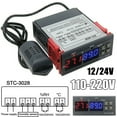 12V/24V/110-220V STC-3028 Digital Dual Temperature Controller Thermostat - Walmart.com