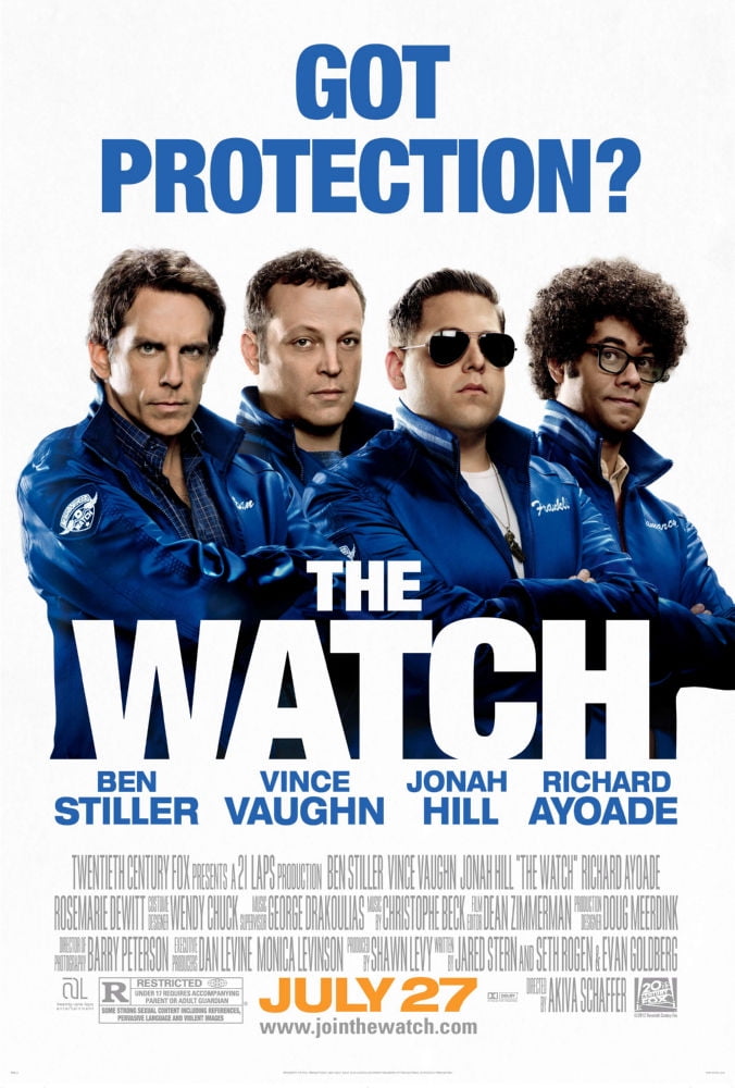 The Watch Movie Poster 24inx36in (61cm x 91cm) Art Poster 24x36 Square ...