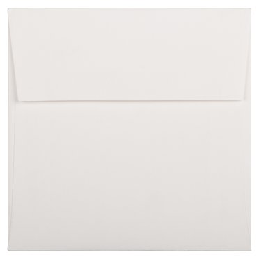 JAM Paper 11 1/2 x 11 1/2 Large Square Invitation Envelopes, White, 25 ...