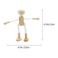 Variety Little Wooden Man Blank Playset Crafts for Kids Children DIY ...