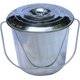 Stainless Steel Milk Pail Bucket with Lid & Handle - Walmart.com