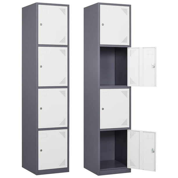 MIIIKO Metal Locker for Gym, School, Office, 71" Metal Storage Locker ...