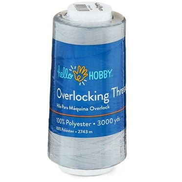 Hello Hobby Black 100% Polyester Overlocking Thread, 3000 Yards - Walmart.com