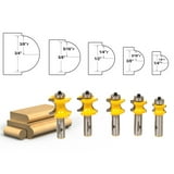 35 Piece Carbide 1/2" Shank Router Bit Set with Aluminum Carrying Case ...