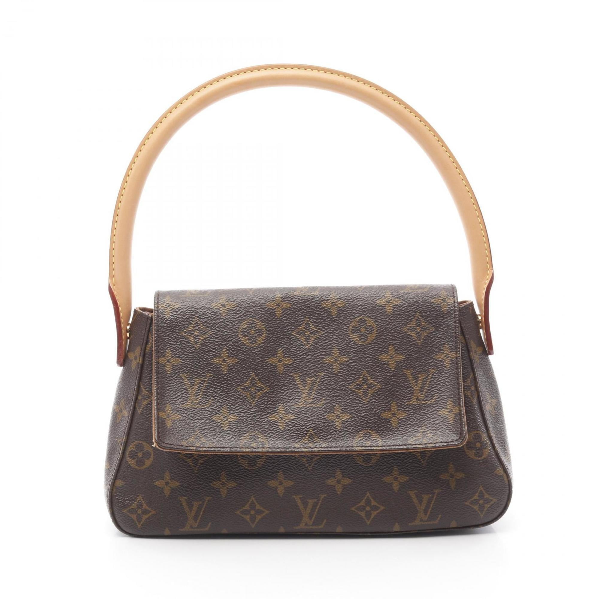 Pre-Owned Louis Vuitton LOUIS VUITTON Mini Looping Handbag Coated ...