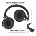 Foldable Stereo Headphones with Bluetooth Wireless Technology - Black ...