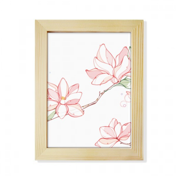 watercolor peach tree flower desktop adorn photo frame display art ...