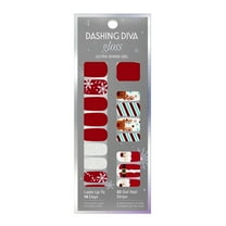Dashing Diva Gloss Ultra Shine Gel Nail Strips,Santa's Helper, 32 Count ...