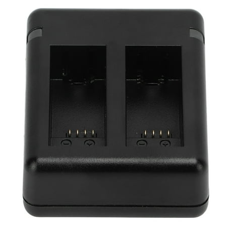 Dual Battery Charger, Camera Battery Charger Portable Metal USB 5V 2A ...