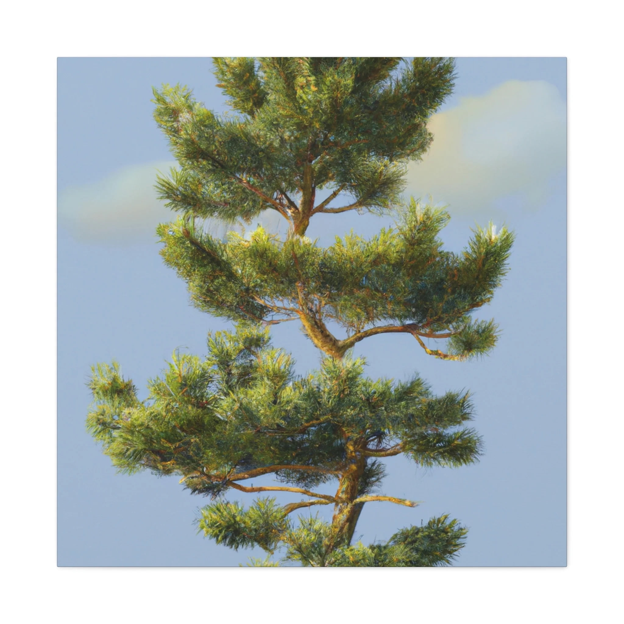 Pine Tree in Hyperrealism - Canvas - Walmart.com