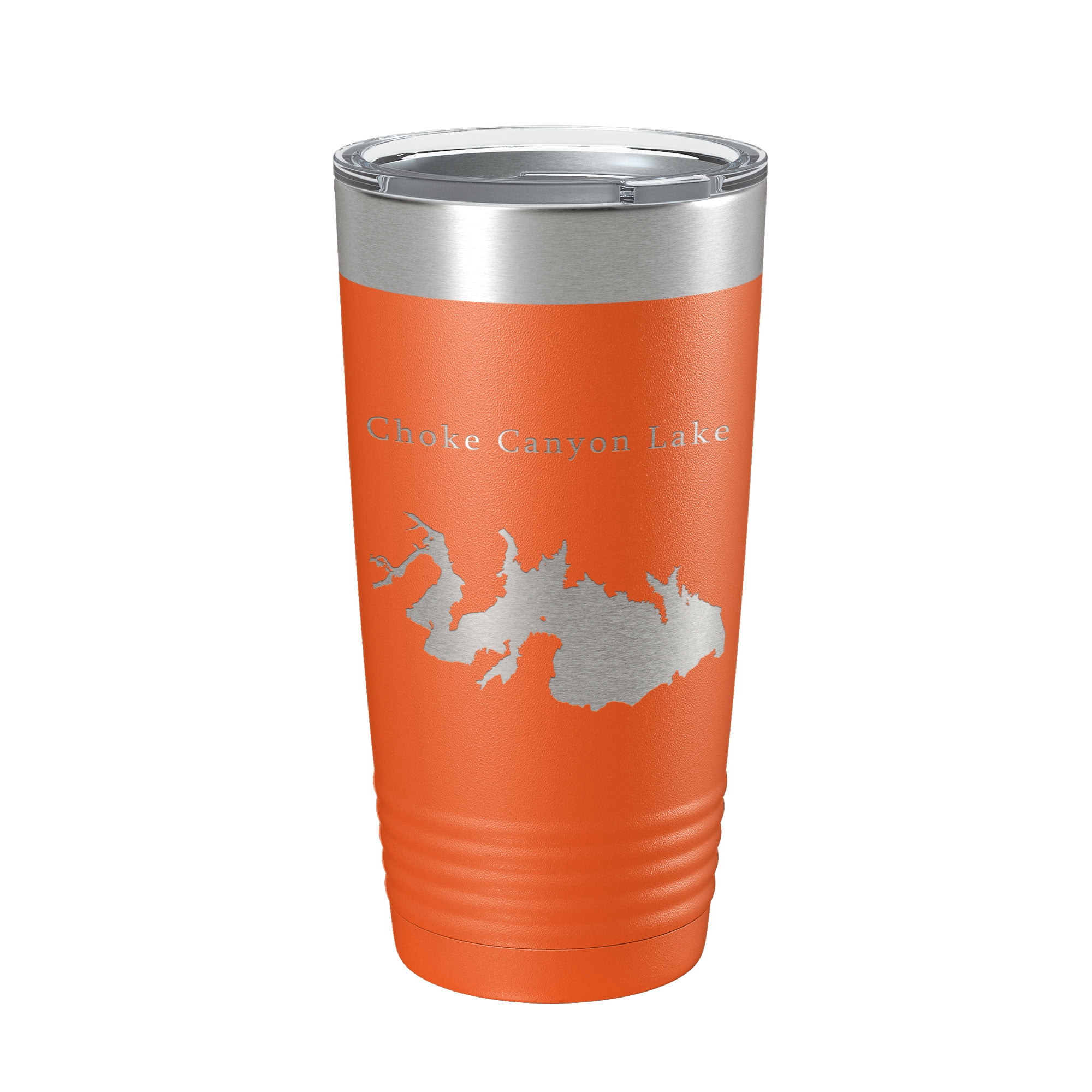 Choke Canyon Lake Map Tumbler Travel Mug Insulated Laser Engraved ...