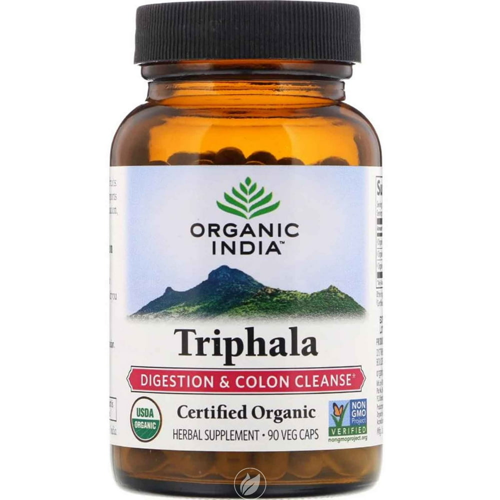 2 Pack Organic India Triphala 90 Capsule
