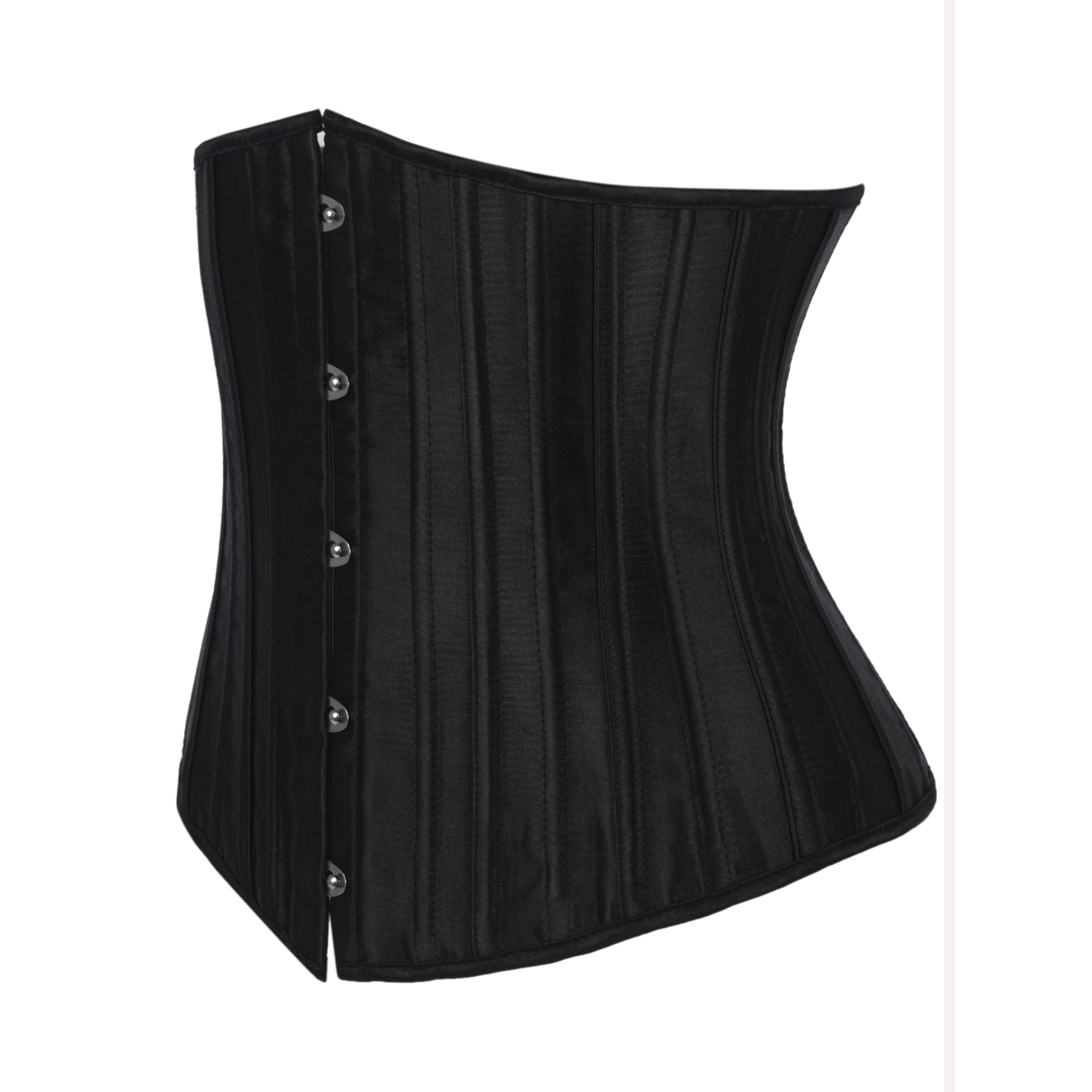 ALING Women s Satin Underbust Corset Bustier Waist Training Cincher Plus Size Corsets Women Waist Cincher Shaper 24 Steel Boned Corsets Shaper Walmart
