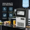 ROVSUN Electric 90LBS/24H Portable Ice Maker Machine with 11lbs Storage ...