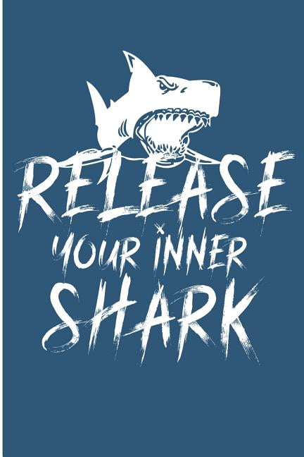 Release Your Inner Shark: Scuba Diver Ocean Creatures Blank Lined Note ...
