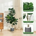 Artificial Fiddle Leaf Fig Tree – 4FT Realistic Faux Ficus Lyrata, 48 ...