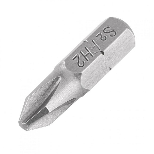 10 puntas de destornillador de cabeza en cruz PH2 magnéticas S2 con ...