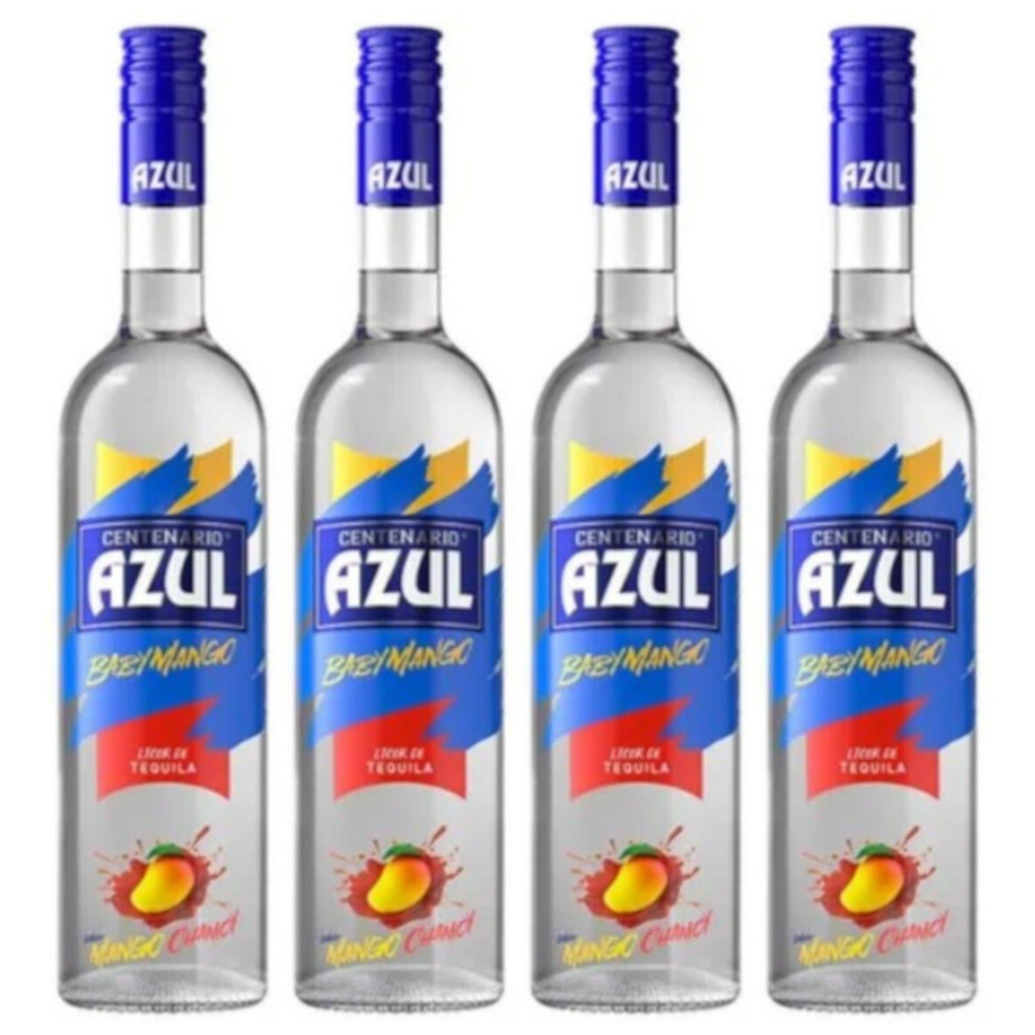 Pack de 4 Licor de Tequila Centenario Baby Mango 700 ml Centenario Baby ...