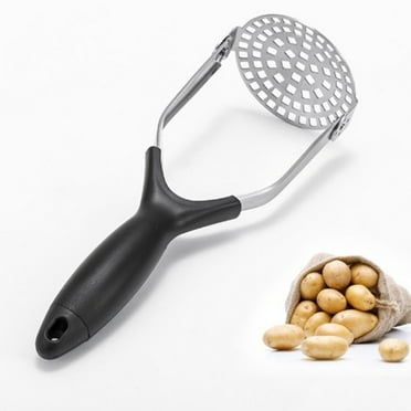 ReaNea Golden Potato Masher, 9.6 Inch Stainless Steel Heavy Duty Metal ...