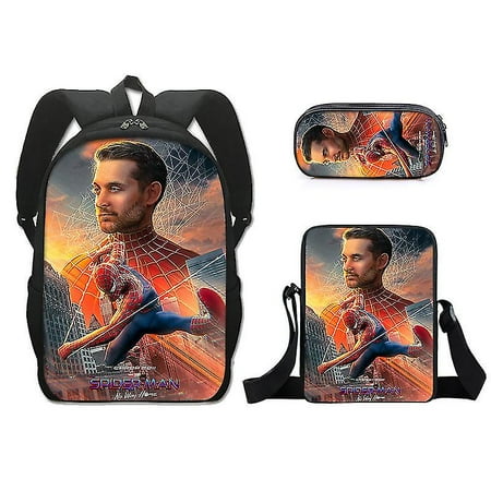 Marvel Spiderman/spider-manno Way Home Theme Backpack School Bag Three ...