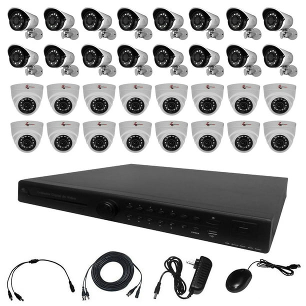 Kit Cctv Video Dvr 32 Camaras Circuito Vigilancia Seguridad Secucore ...