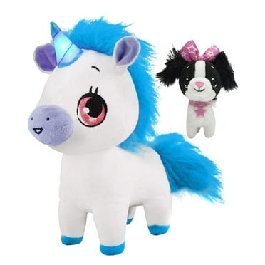 Wish Me Unicorn with Blue Hair & Horn - Walmart.com