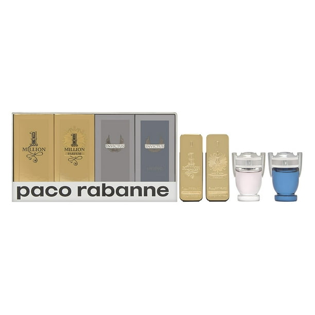 Paco Rabanne Miniature Collection Set for Men 4 Piece Set - Walmart.com