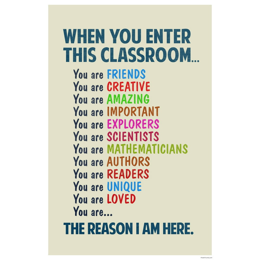 Classroom Sign When You Enter This Classroom Educational Rules Teacher ...