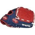 Rawlings Players Series Baseball Glove W/ Ball, 9.5 inch, Red/Navy ...