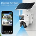 4G LTE Solar Security Camera, 8MP Dual Lens, 360° Pan Tilt, SIM Card ...