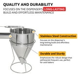 ALDKitchen Batter Dispenser | Funnel Dough Dispenser | Stainless Steel ...