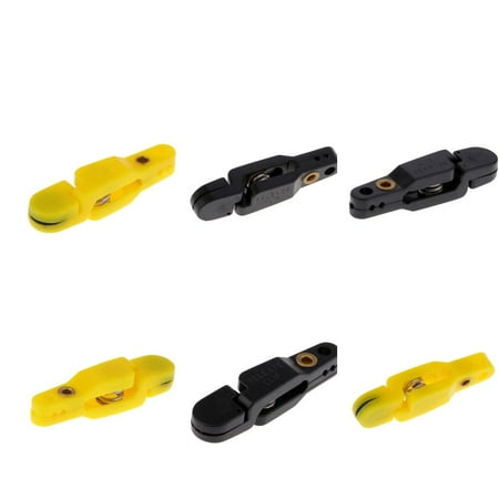 6x Heavy Tension Snap Weight Clip for Planer Board Fishing Yelloe+Black ...
