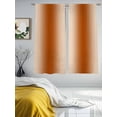 Burnt Orange Ombre Sheer Curtains 72 inches Long, Gradient Color Light ...