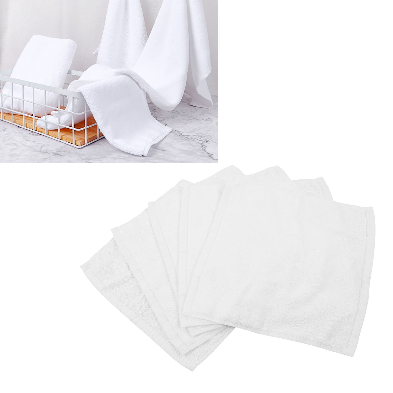 Click here for Unbranded Cotton Washcloth Towel 5pcs Absorbent Fa... prices