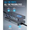 SABRENT USB C Hub 5-in-1 Docking Station, 10Gbps USB-A & USB-C Ports ...