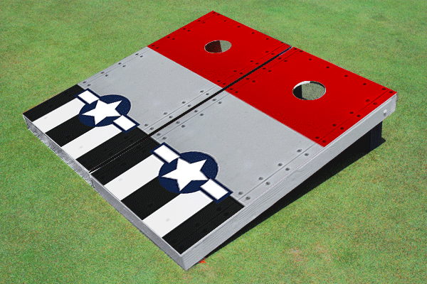 Rivet Red Wing Plane Themed Cornhole Boards - Walmart.com