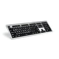 LogicKeyboard XL Print Advance - Keyboard - USB - US - white on black ...