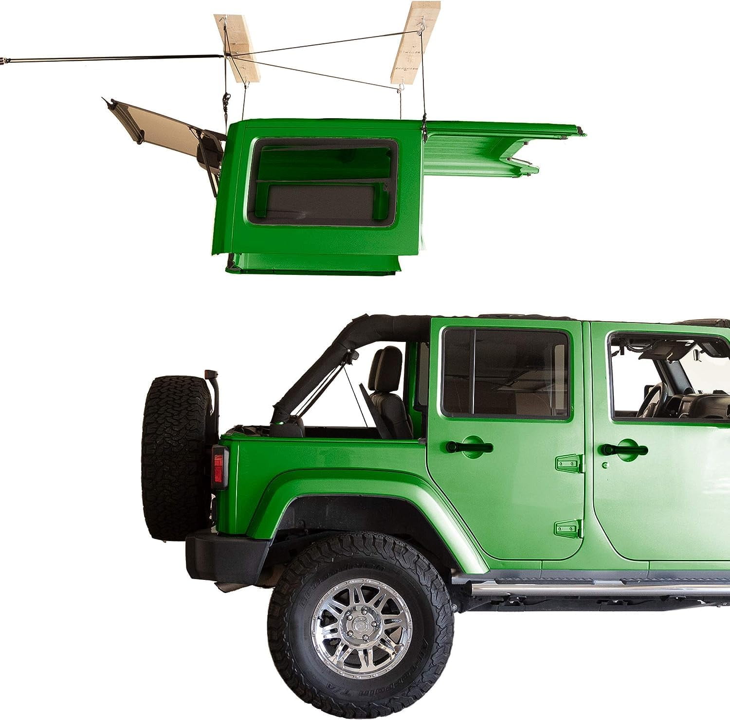 Pre-Owned HARKEN Jeep Hardtop Garage Storage Ceiling Hoist | 4 Point ...
