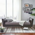 Chelsea Lane Asha Upholstered Linen Daybed, Dark Grey - Walmart.com