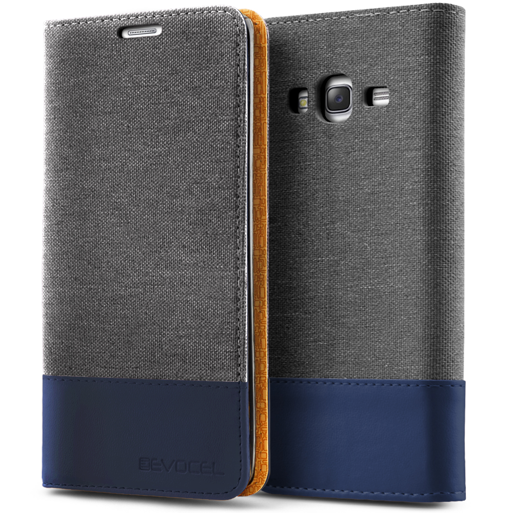 Galaxy J7 (2015) Case, Evocel® 2-Tone Stylish Folio Case [Flip] [Easy ...
