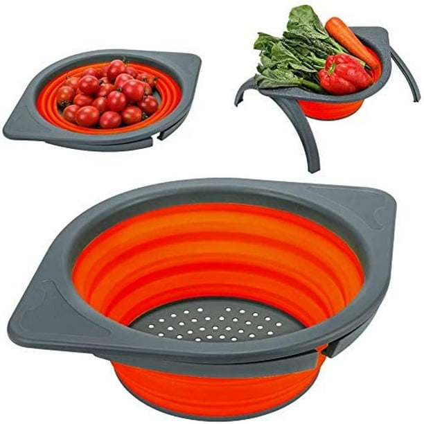Foldable Sieve, Storage Basket, Draining Rack For Fruit, Vegetables ...