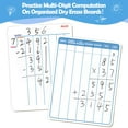 Dry erase long division whiteboard, 9x12 double sided math practice ...