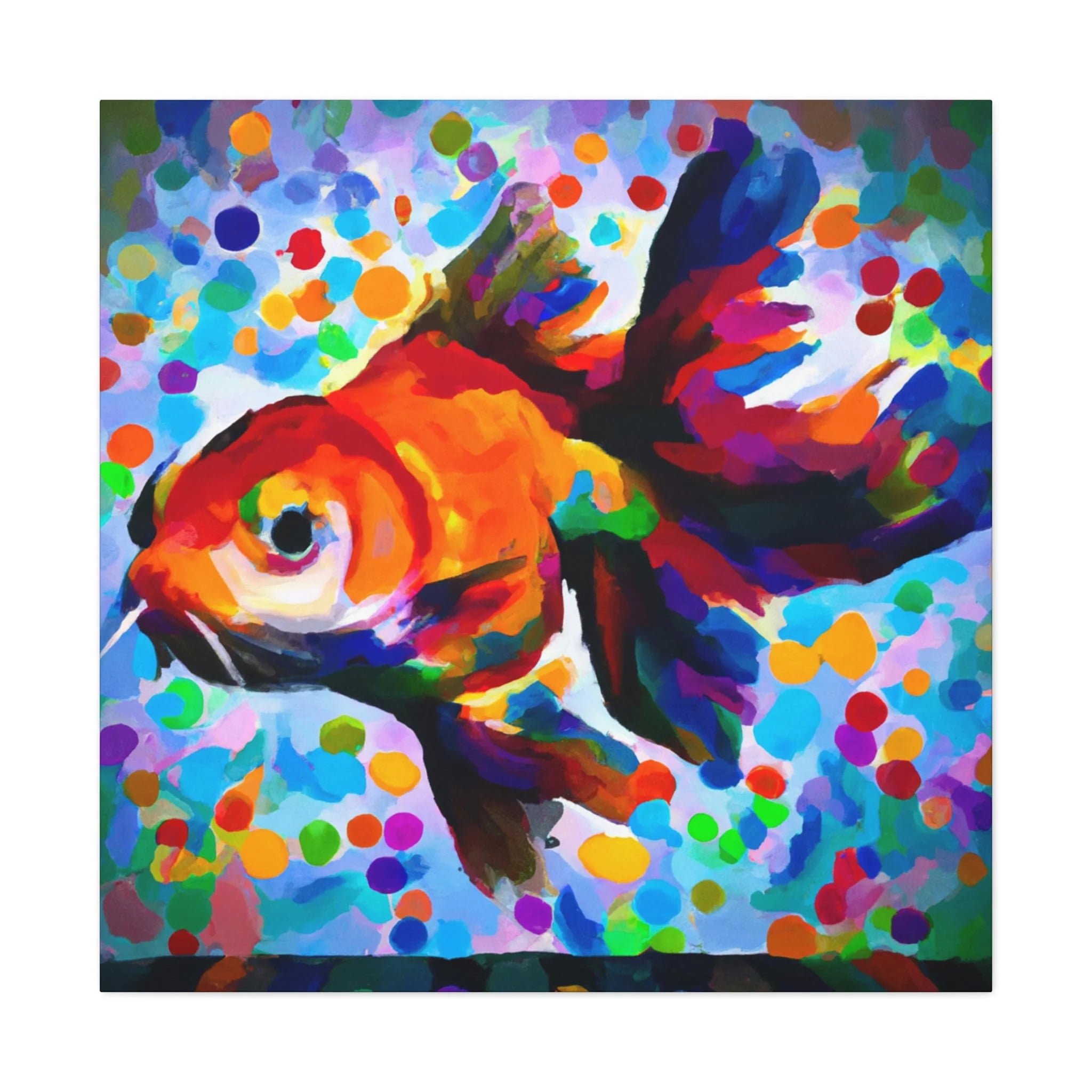 Guppy Goes Pop Art - Canvas - Walmart.com