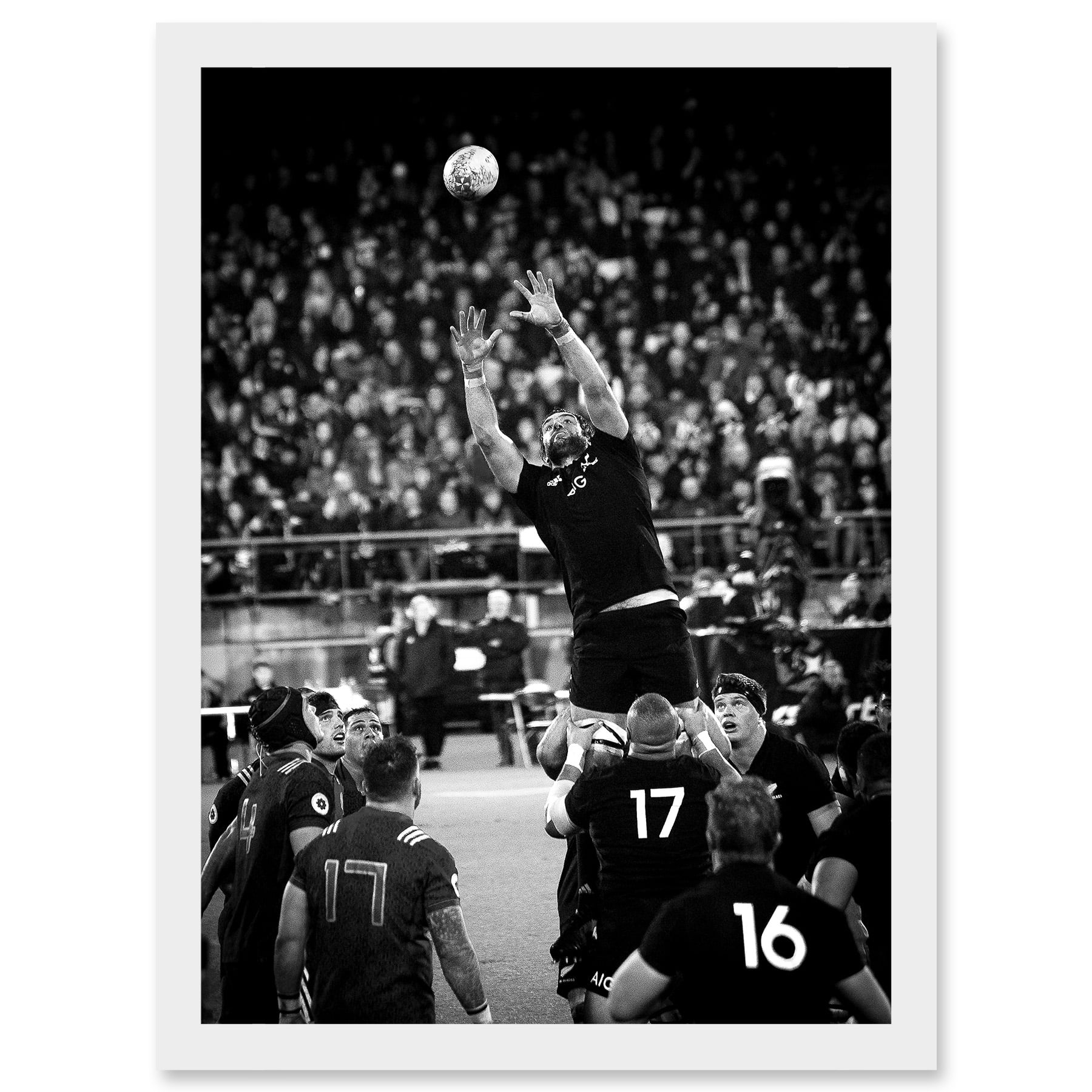 Coleman Rugby Union Line Out New Zealand Photo Artwork Framed Wall Art ...