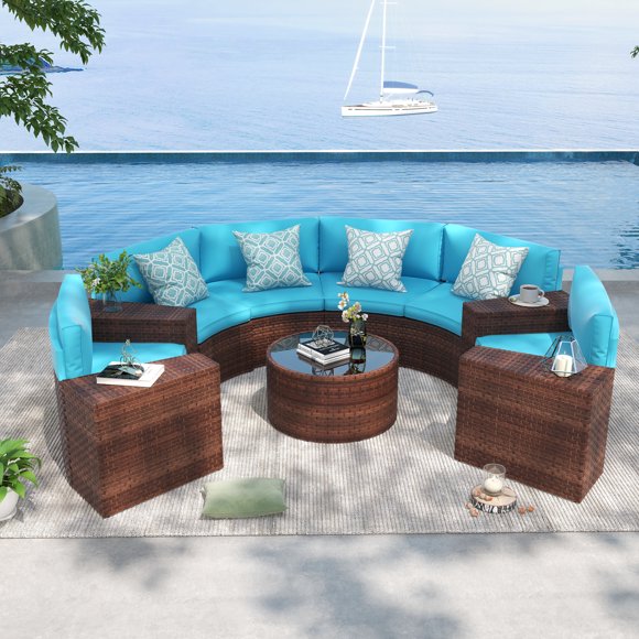 Half Moon Outdoor Sectional
