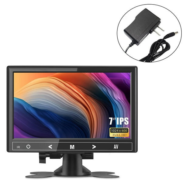 Monitor Compatible con HDMI de 7 pulgadas Monitor de seguridad HD ...